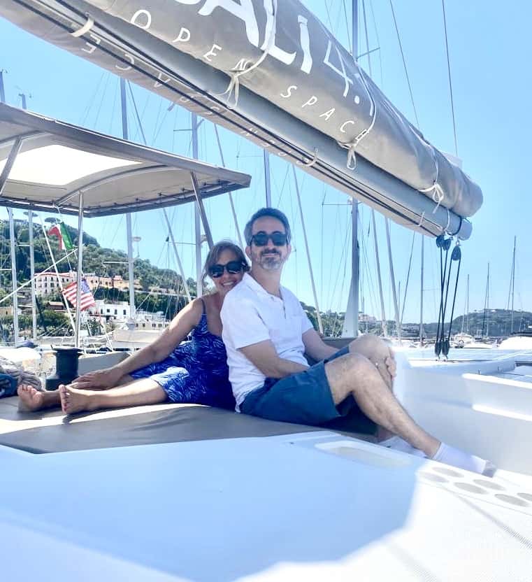 carm – me and lon – Sailing Sabática